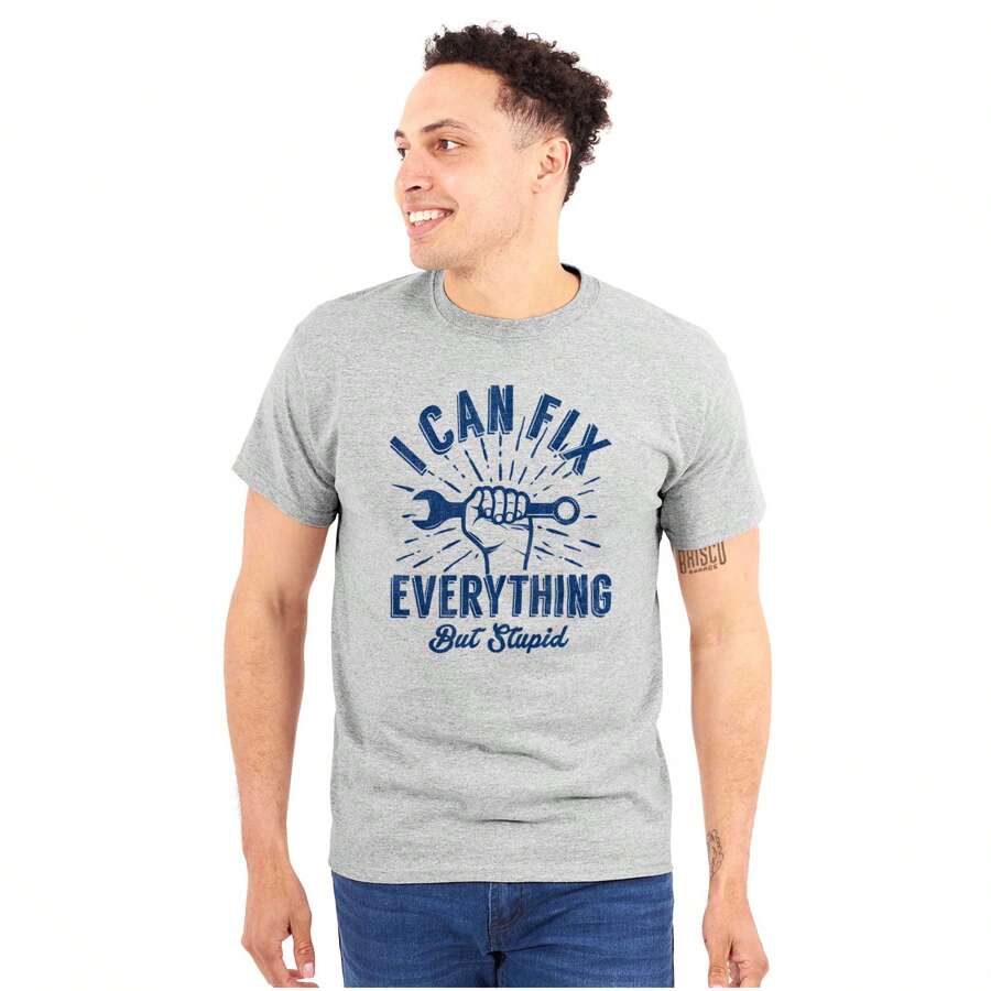 Can Fix Everything Mechanic Humor Graphic T Shirt Men Or Women | SHEIN USA