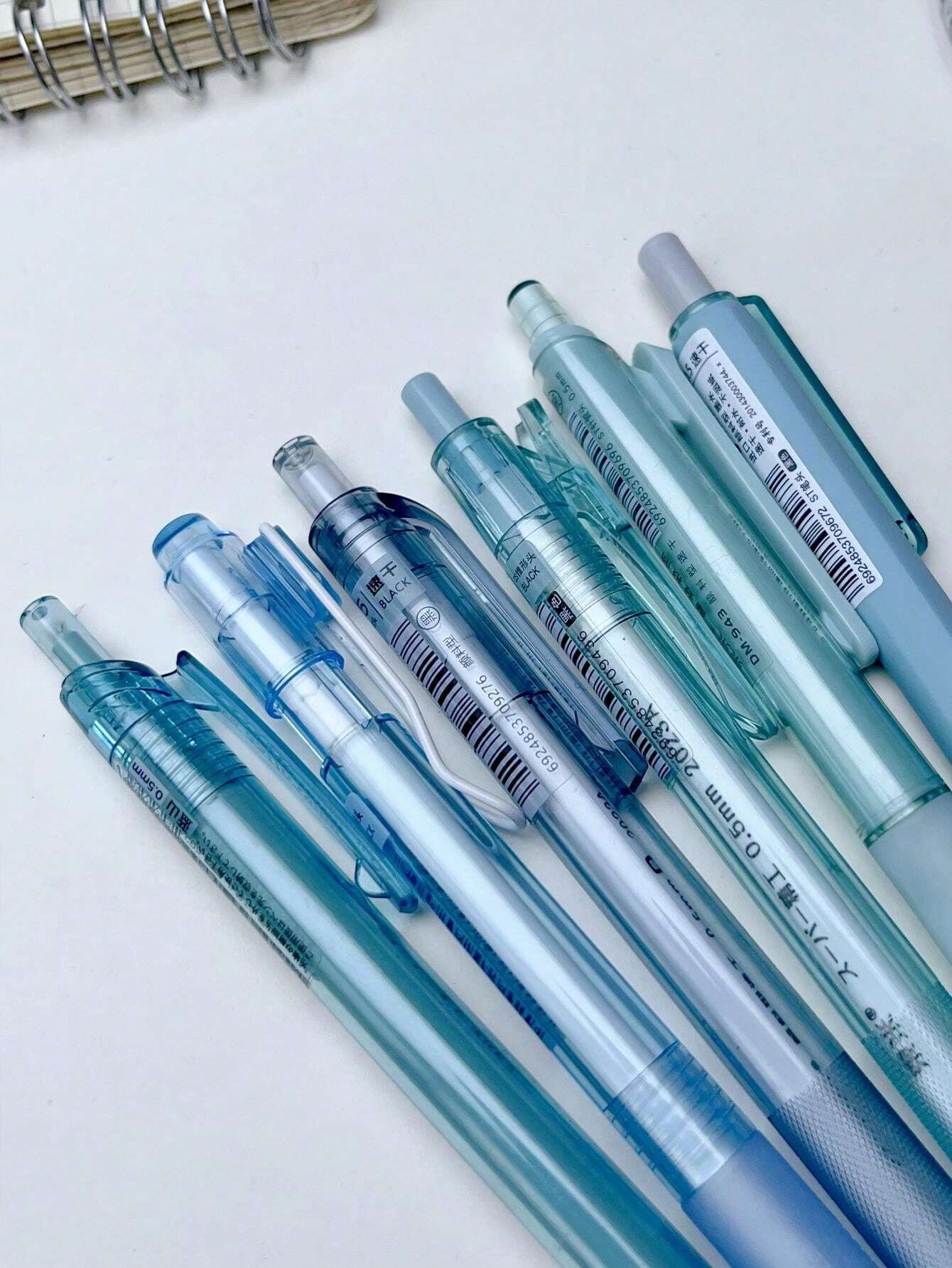6pcs Simple 0.5mm Black Ballpoint Pens, Ink-Speedy Comfortable Writing ...