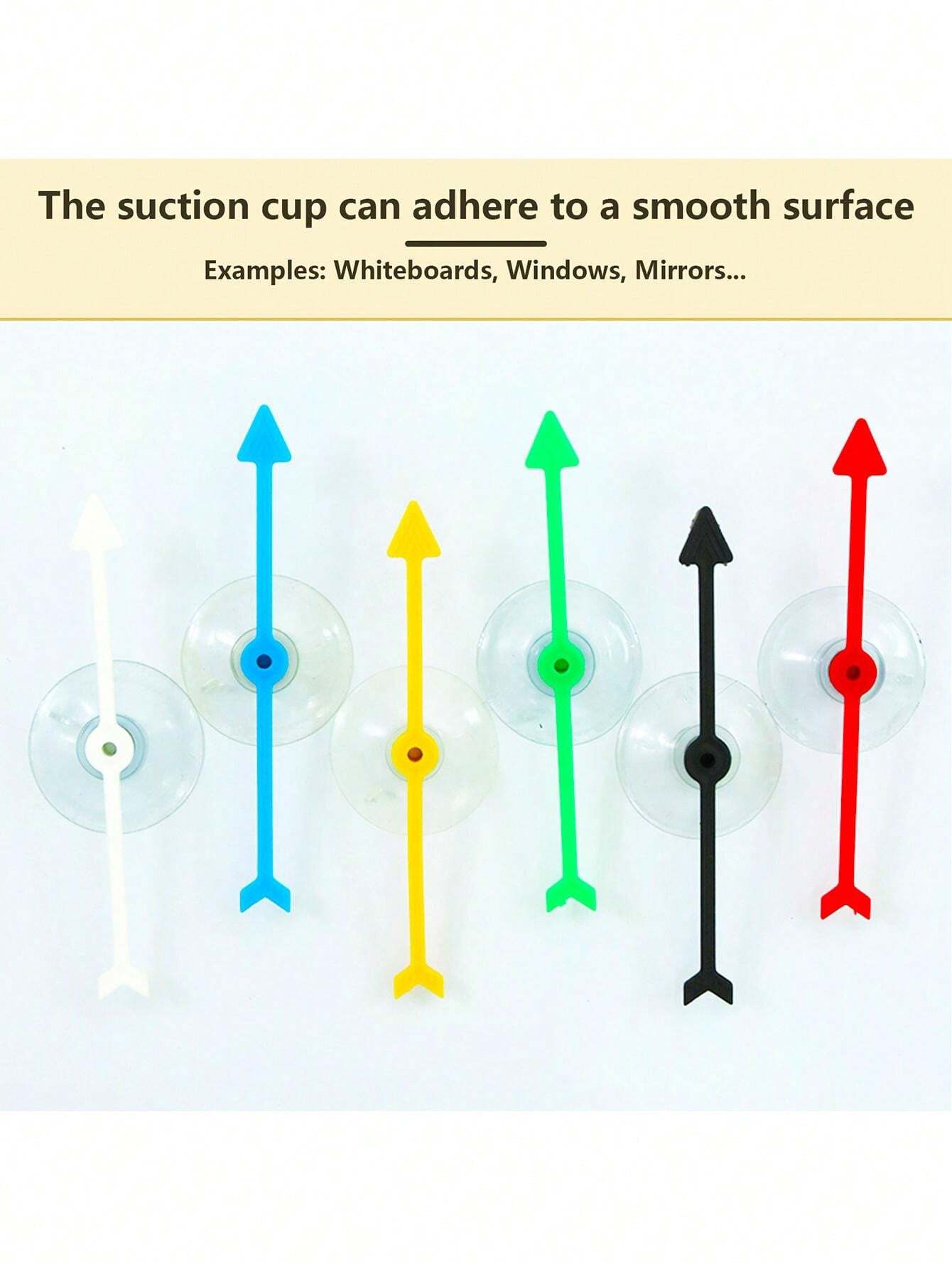 12pcs Arrow Spinner Suction Cup Arrow Rotating Pointer Toy Classroom Activities Family Party ...