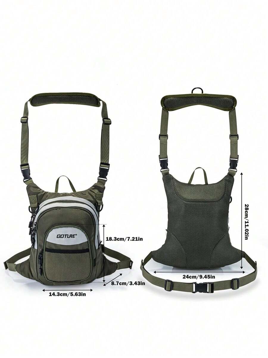 Goture Fly Fishing Chest Pack, Lightweight Chest Pack Tackle Storage ...