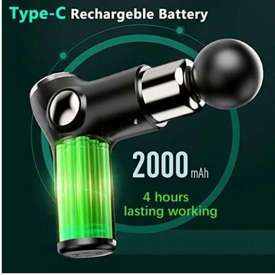 Mini Handheld Massage Gun - Small Portable Electric Percussion Muscle ...