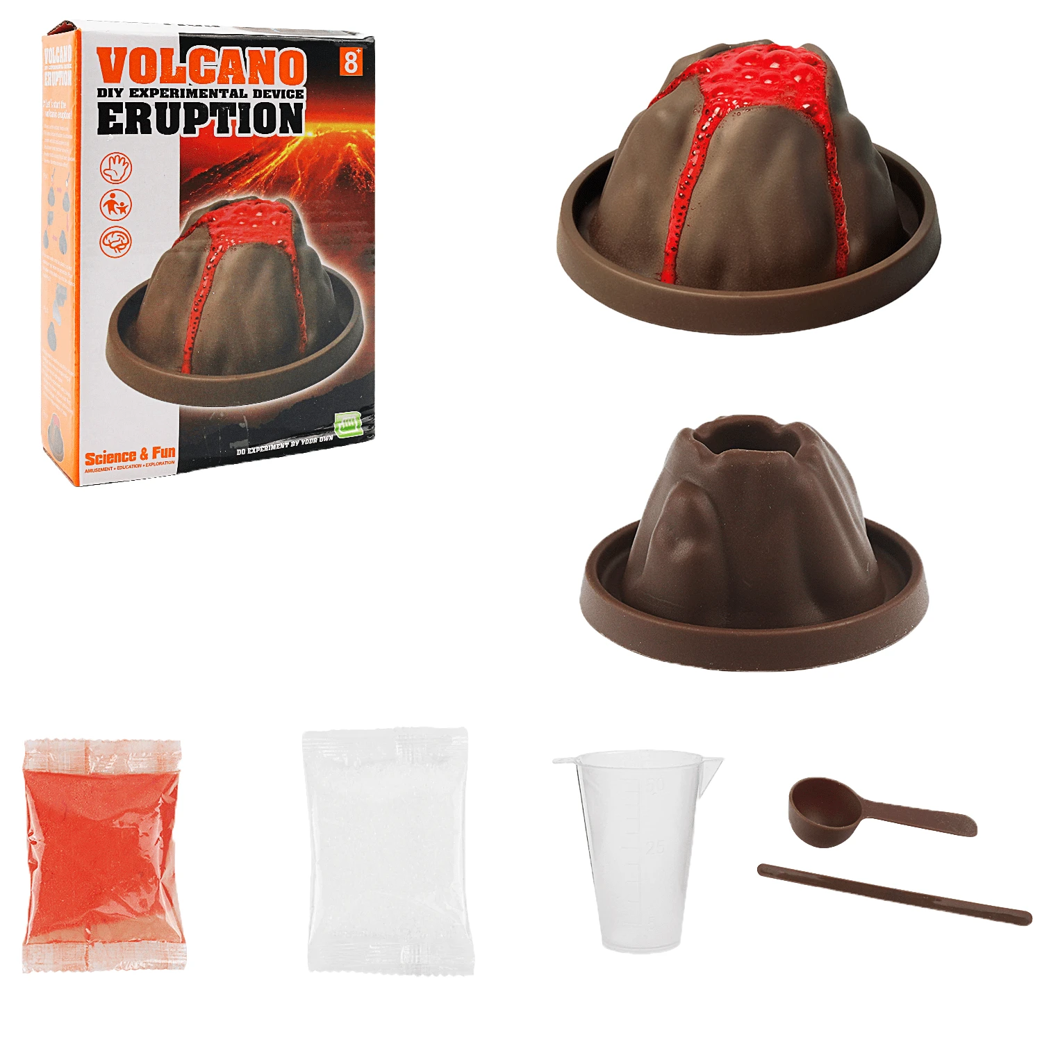 Volcanic Snow Mountain Eruption DIY Science Experiment Kit, Children ...
