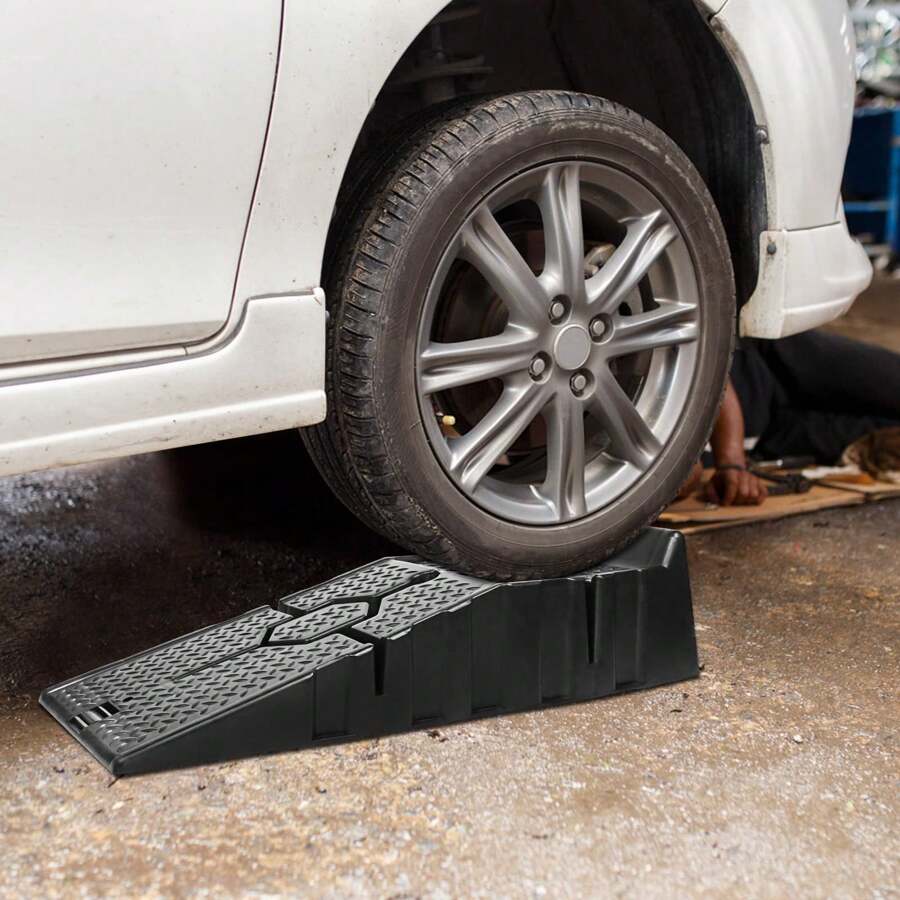 VA-Cerulean 2 Pieces Loading Ramps, Black, Lifting Platform Car Loading ...