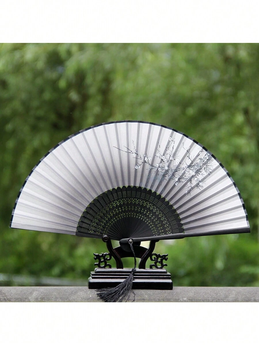 XIANG YU Leque dobrável oriental chinês, leque artesanal dobrável de 21 ...