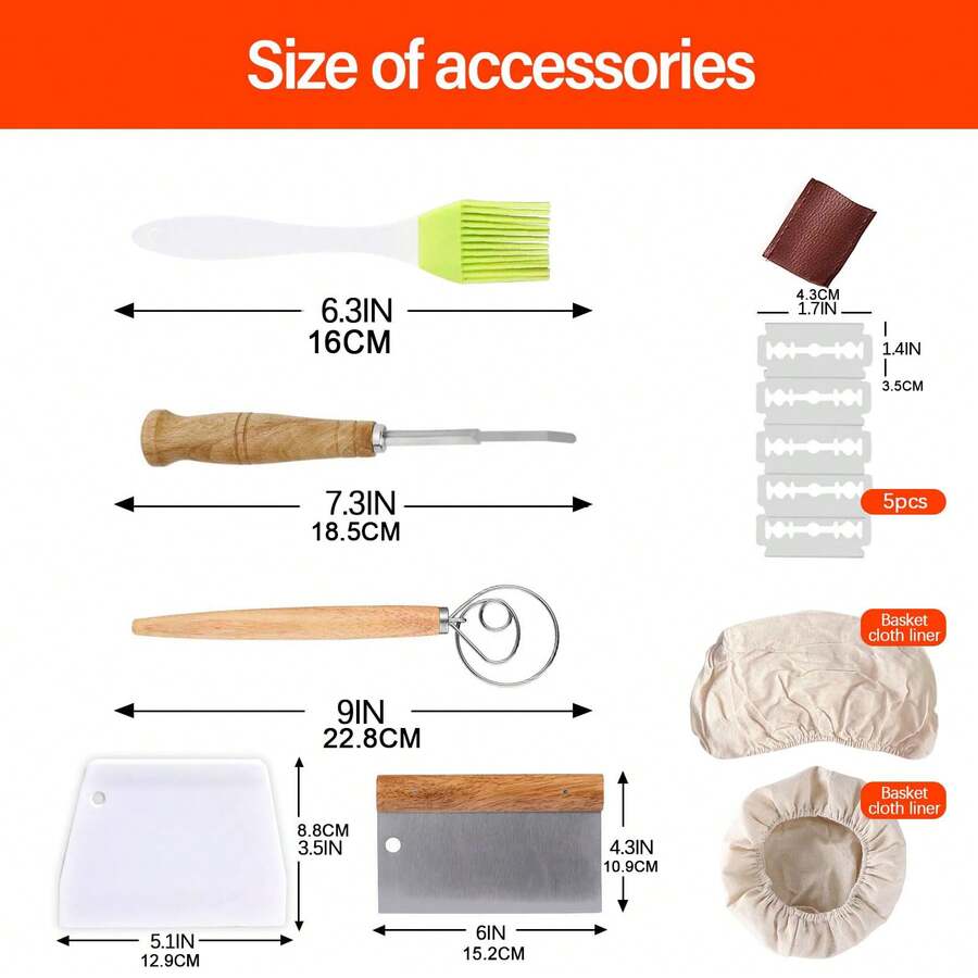 Sourdough Starter Kit With Sourdough Bread Baking Supplies -Including ...