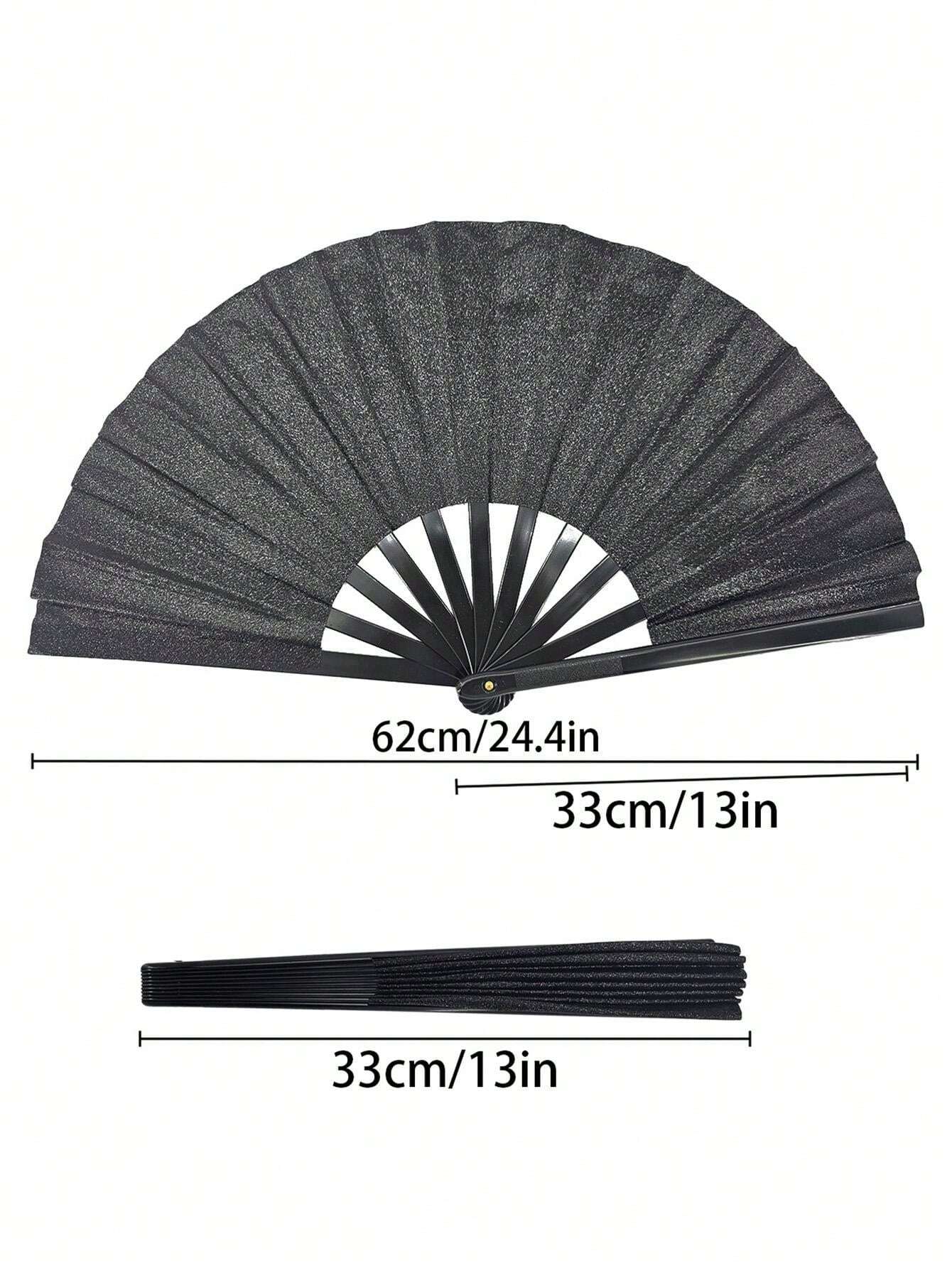 D EXCEED 1PC Women's Holiday Large Folding Hand Fan, Used For Revelry ...