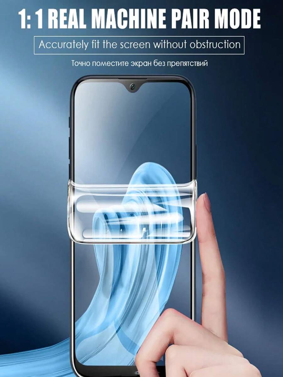 3-In-1 Set: 2pcs HD Full Coverage Soft Hydrogel Film + 1pc Shockproof ...