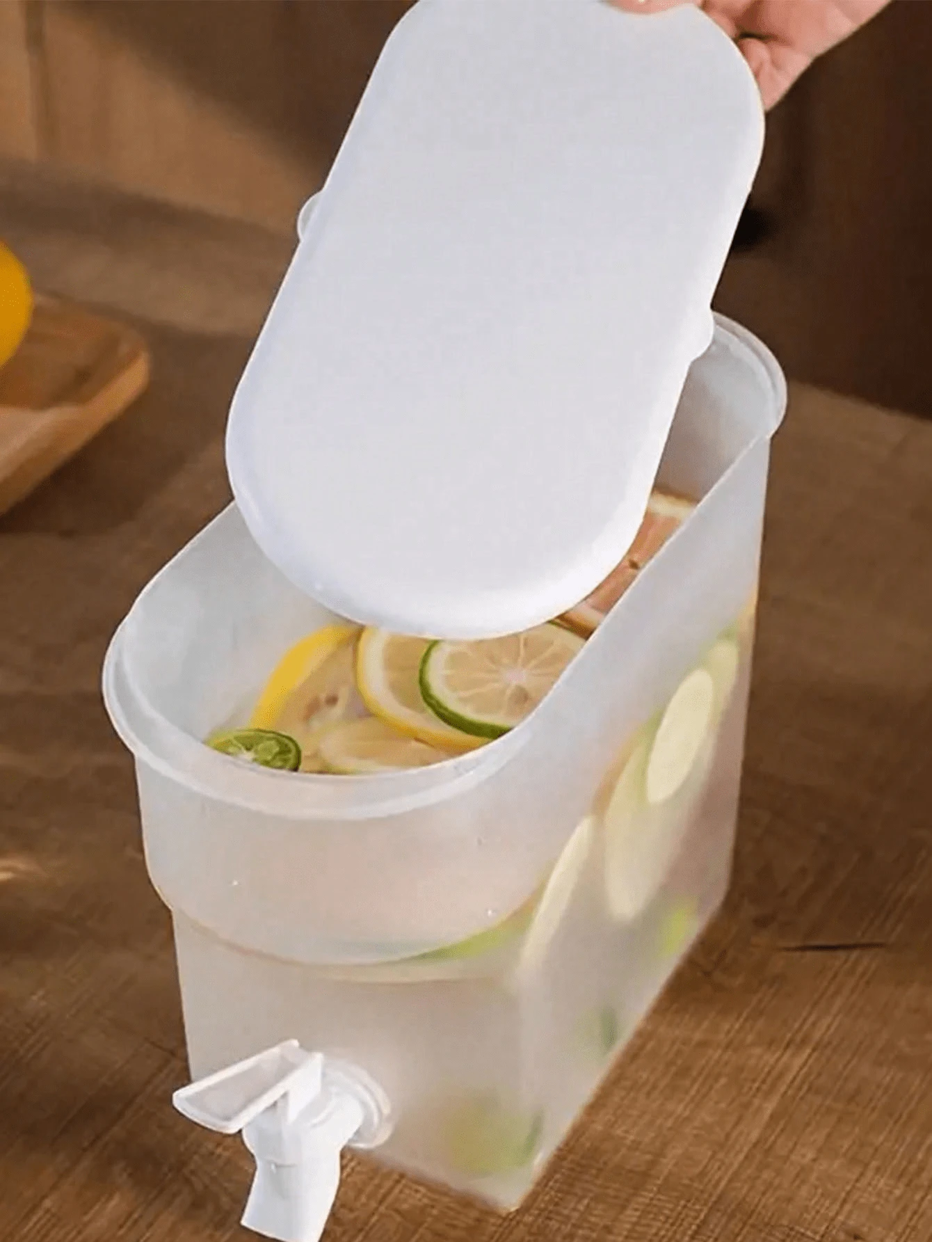 1 Piece Fridge Chiller With Tap - Lemon Iced Tea Jug, Cold Brew Tea ...