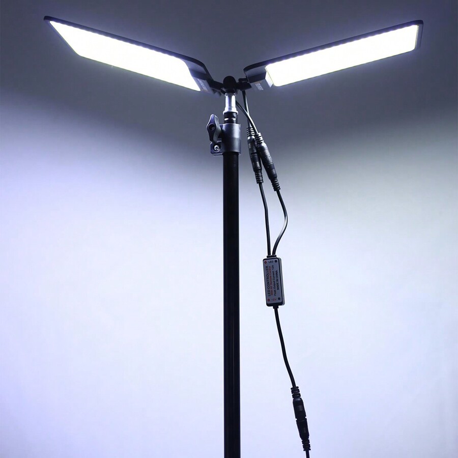 LED Work Light With Stand, 11200 Lumen Dual-Head Tripod Lights ...