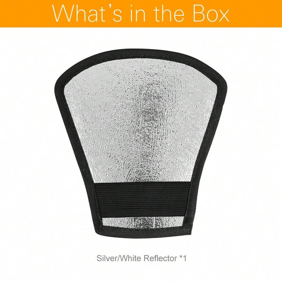 2in1 Camera Flash Reflector Speedlite Mini Diffuser Double-Sided ...