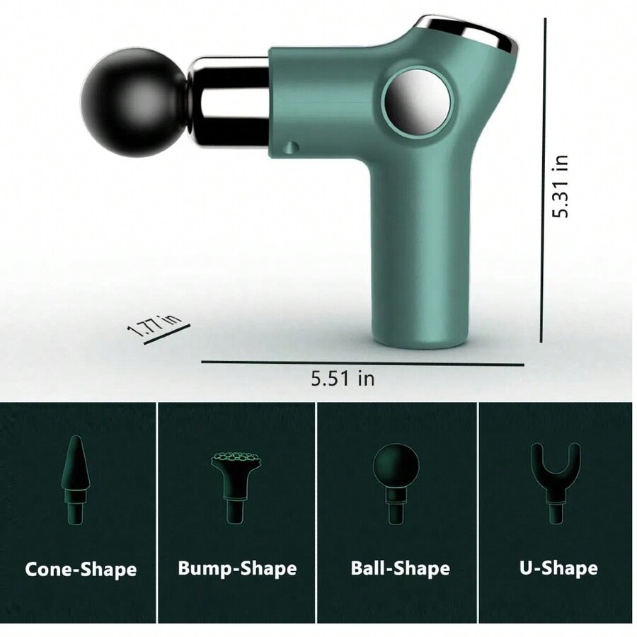 Mini Handheld Massage Gun - Small Portable Electric Percussion Muscle ...