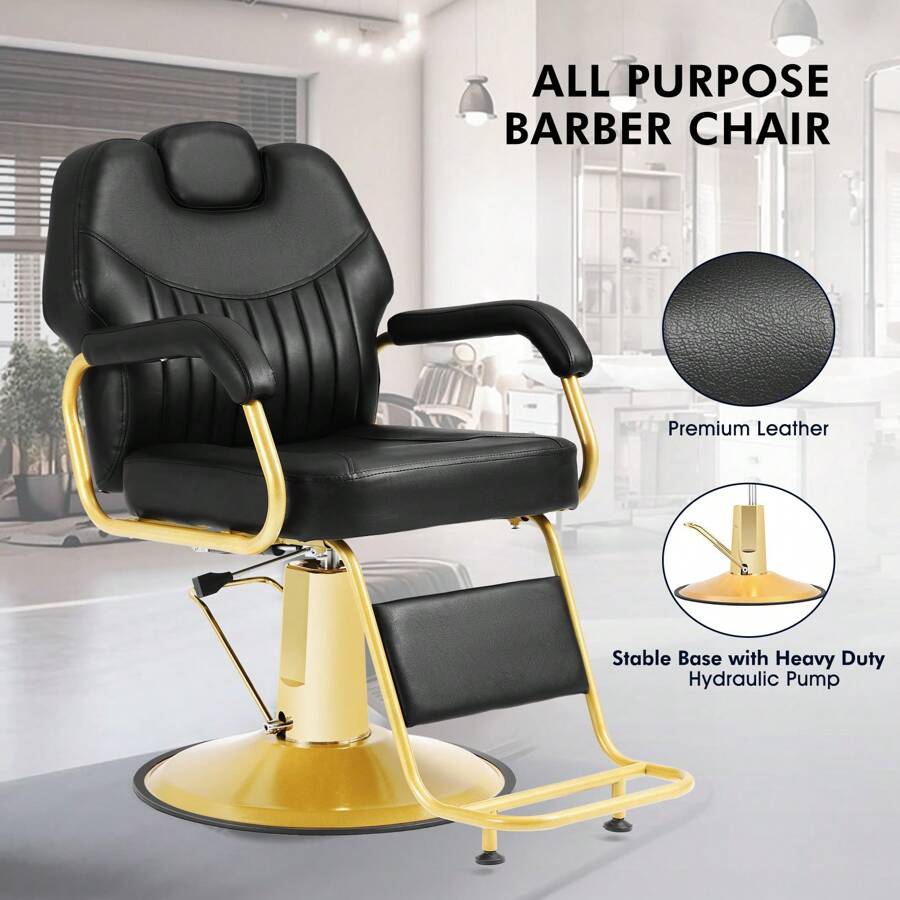 Artist hand Artist Hand Barber Chair Hydraulic Recliner All Purpose ...