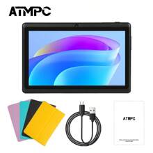 ATMPC 701A 7インチ Android 14 タブレットPC 4GB DDR (2GB+2GB) RAM 32GB ROM 3500mAh バッテリー クアッドコアプロセッサー 7 ...