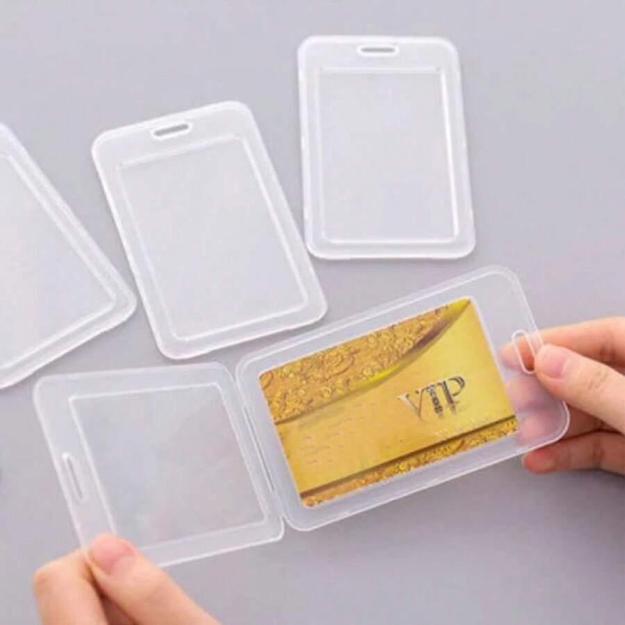 10 Transparent Card Covers, Flip Style Campus Card, Student Meal Card ...