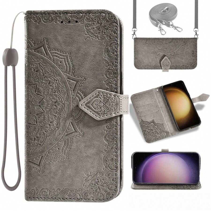 Flip Wallet Phone Case Zipper Leather Cell Cover With Credit Card ...