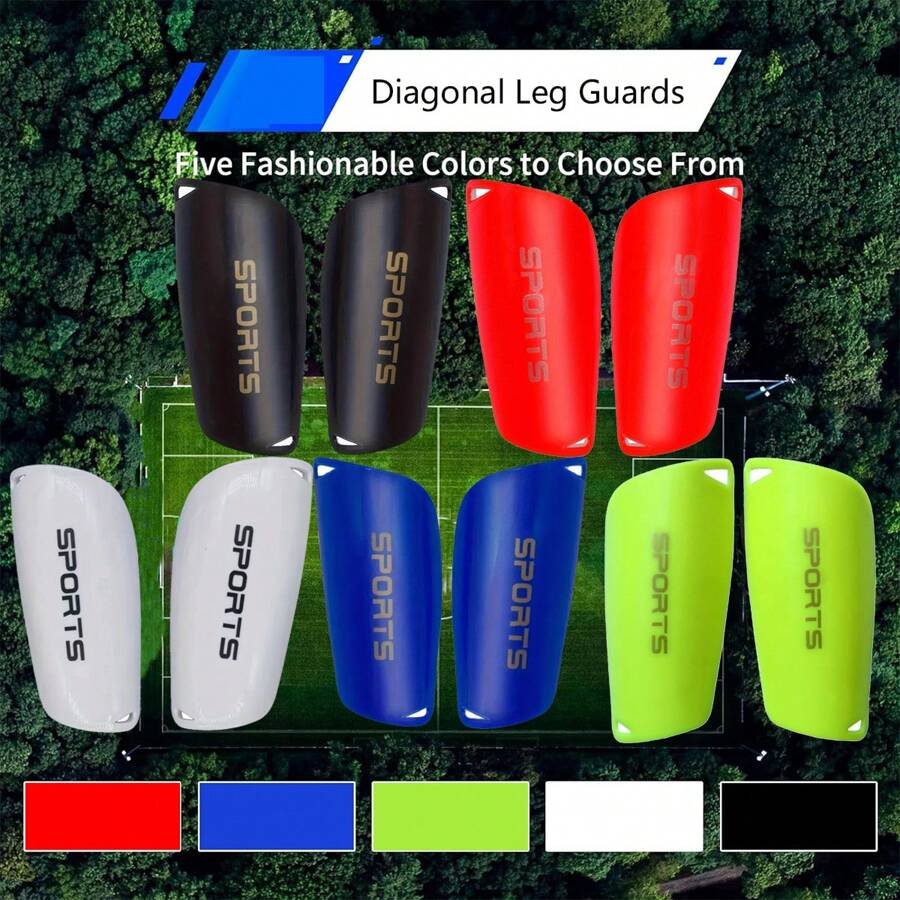 Adult & Children's Football Shin Guards PVC Multi-Size Sports Shin ...