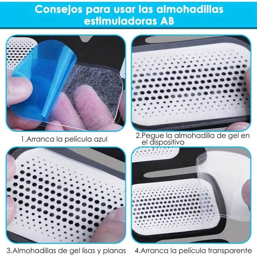 50 (25 Packs) Abdominal Muscle Stimulation Gel Pads, Hydrogel Massage ...