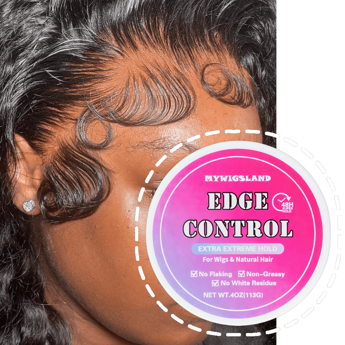 Extra Extreme Hold 113g Edge Control Gel For Black Natural Hair And ...