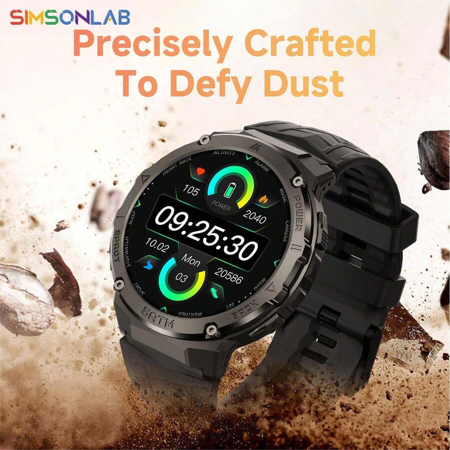 Smartwatch SIMSONLAB para Esportes Outdoor à Prova d'Água de 1,43 ...