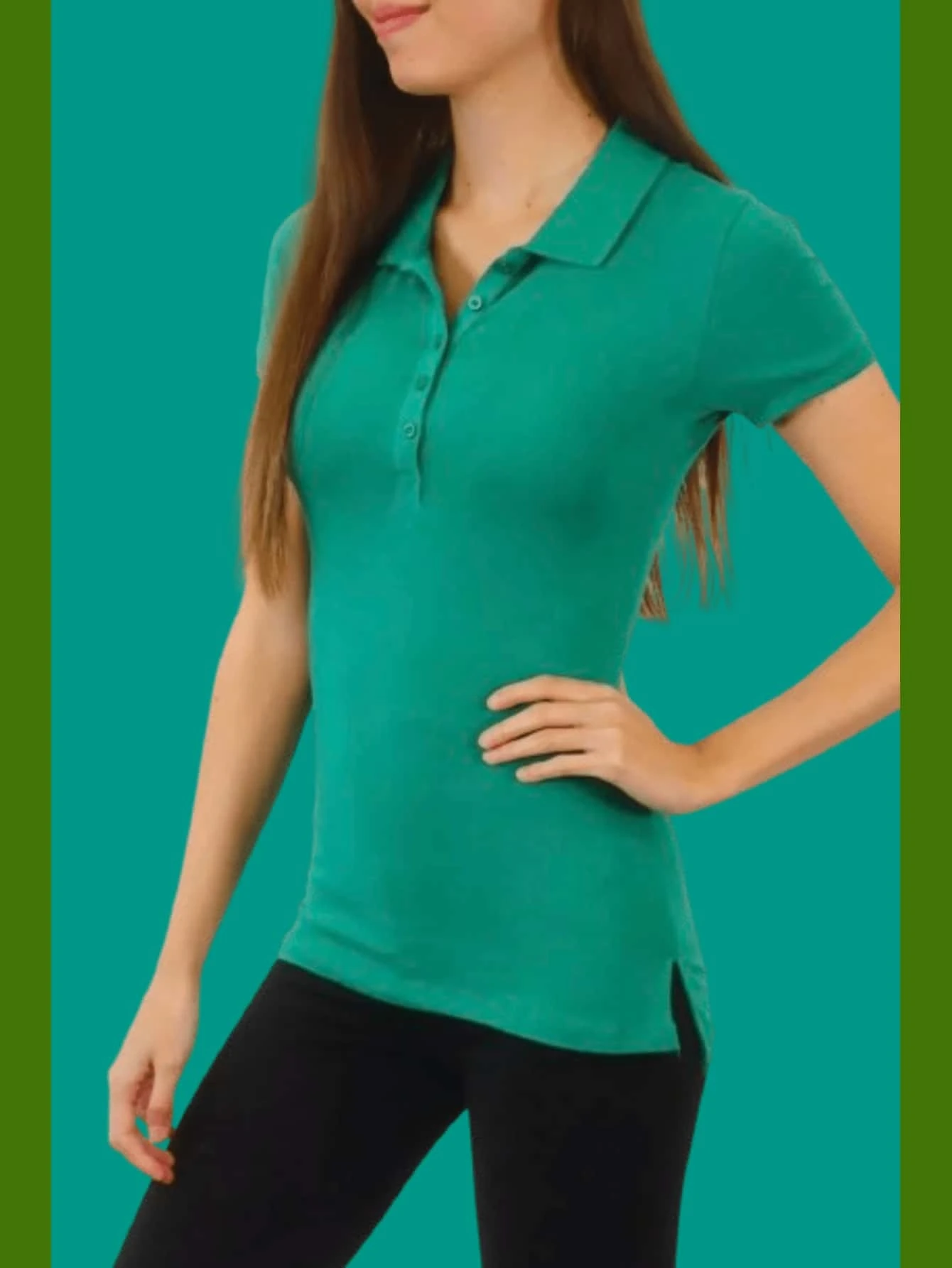 Tween Girl Fashion Solid Polos, School Polos, Back To School Polos, 15 ...