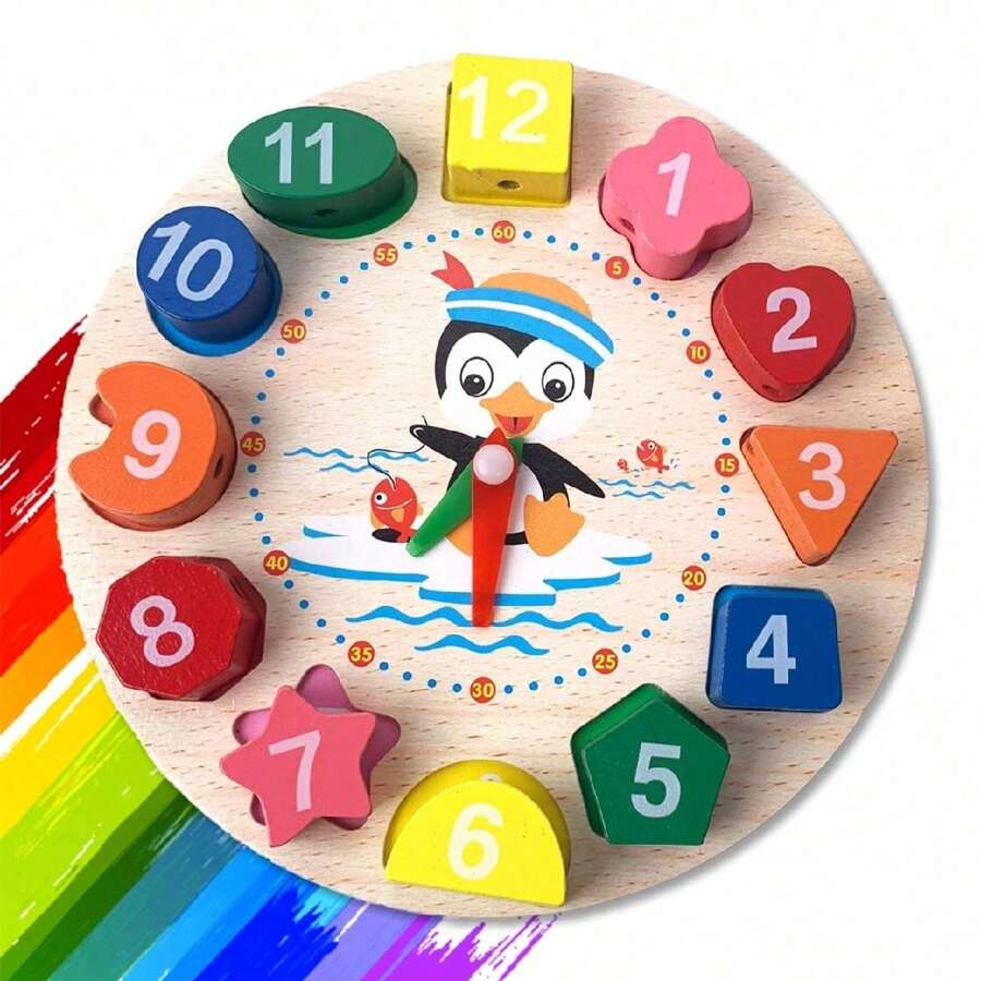 Reloj analógico de aprendizaje para práctica de la hora para niños ...