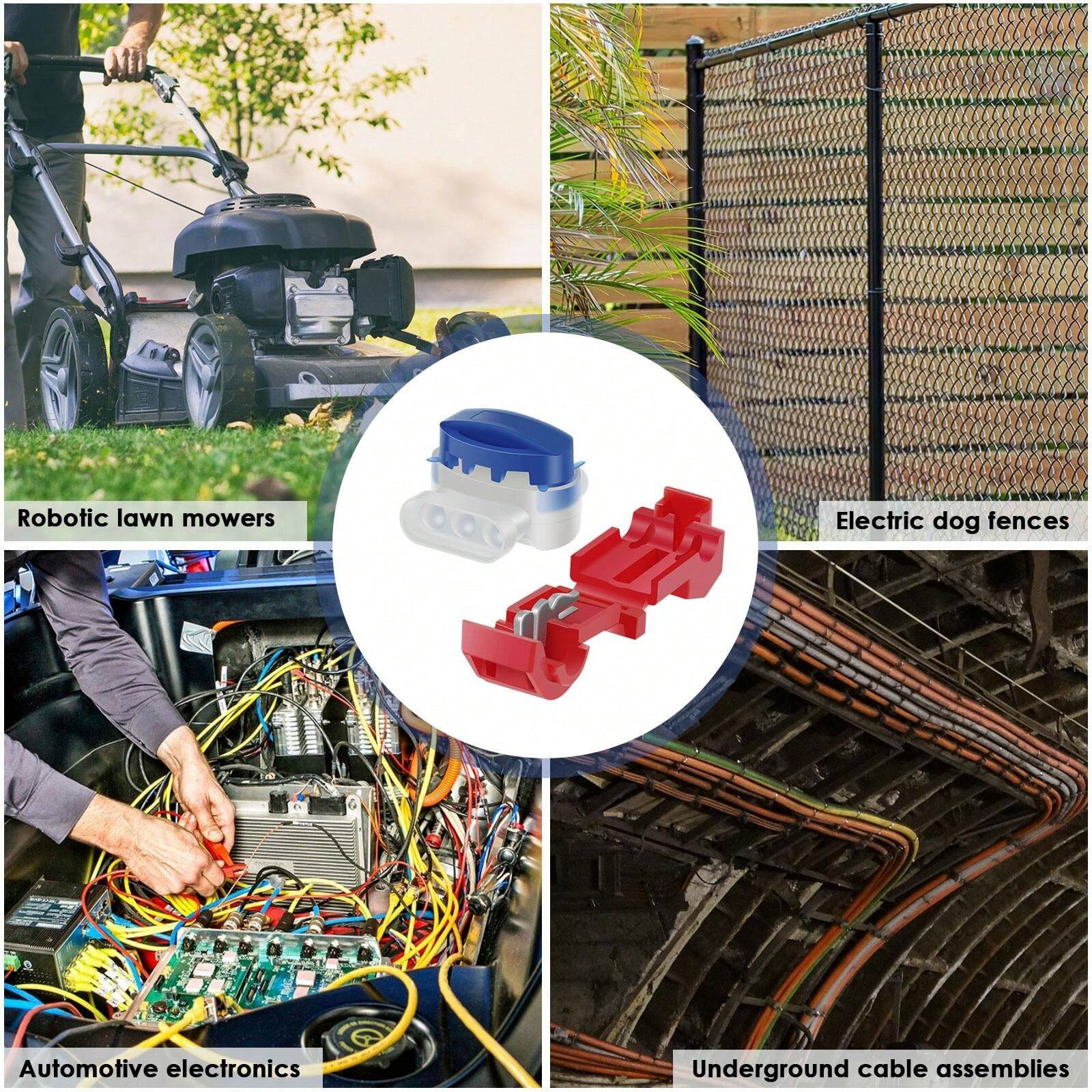 30Pcs Lawn Mower Cable Connector Waterproof IDC 314 Electrical Wire ...