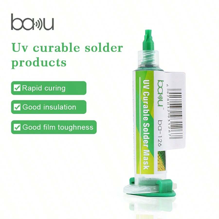 BAKU UV Curing Solder Stop Ink With Pusher And Needle UV Light Curing ...