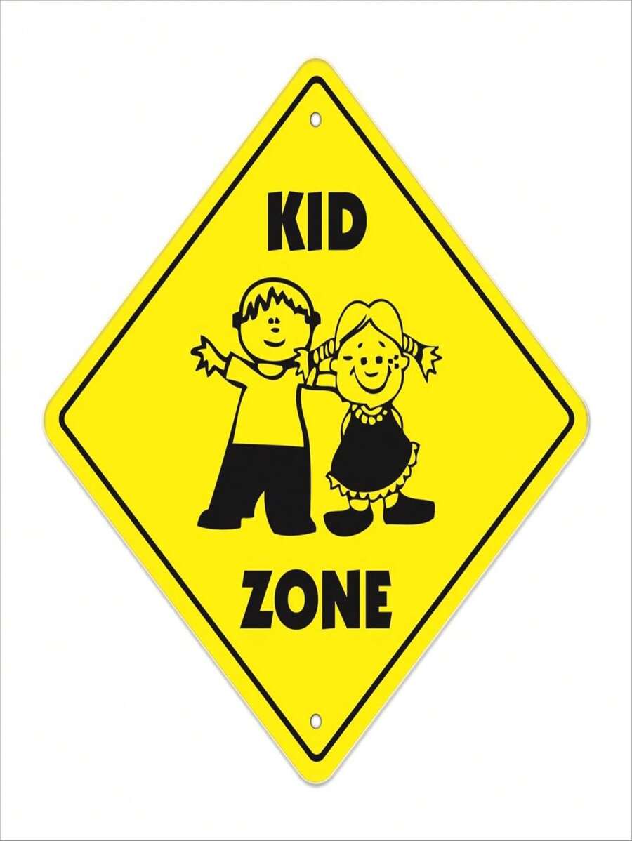 Unbeatablesale SignMission X-14-KID 14 X 14 In. Zone Xing Crossing Sign ...