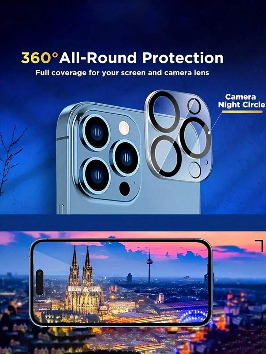 3 Pieces Full Screen Transparent Mobile Phone Screen Protector IPhone ...