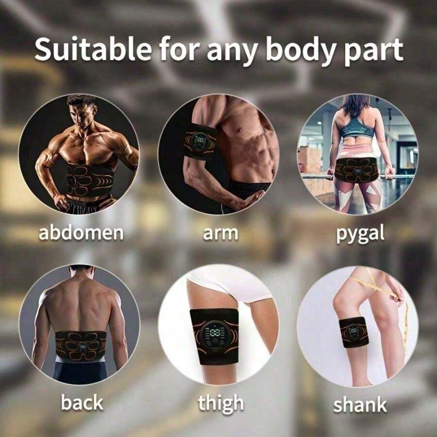 Ultimate Abs Sculpting: USB-Powered Smart Fitness Belt With 10 Modes ...