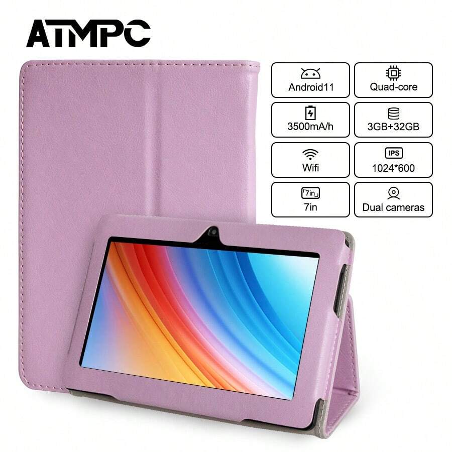 ATMPC ATMPC 701A 7インチ Android 11タブレット、2GB DDR RAM、32GB ROM、3500mAhバッテリー ...