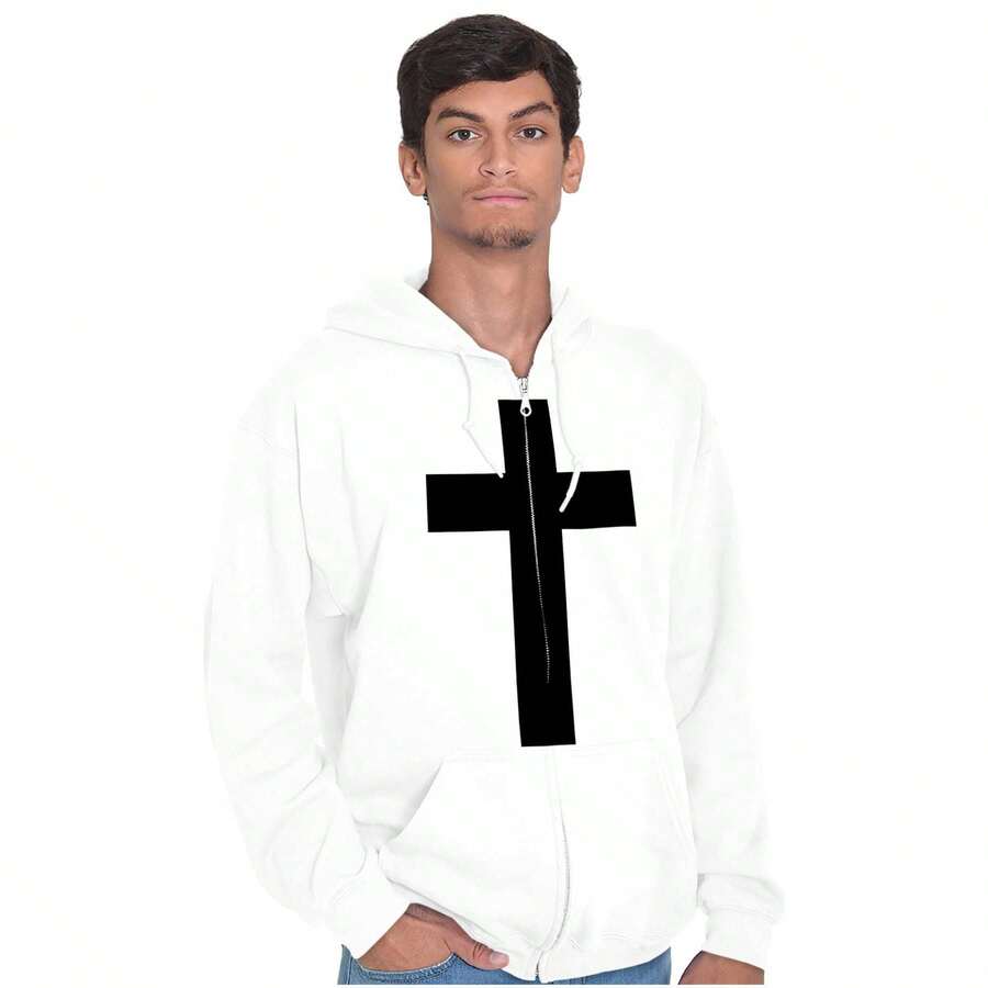 Holy Jesus Christ Christian Zip Up Hoodie Mens Womens | SHEIN USA