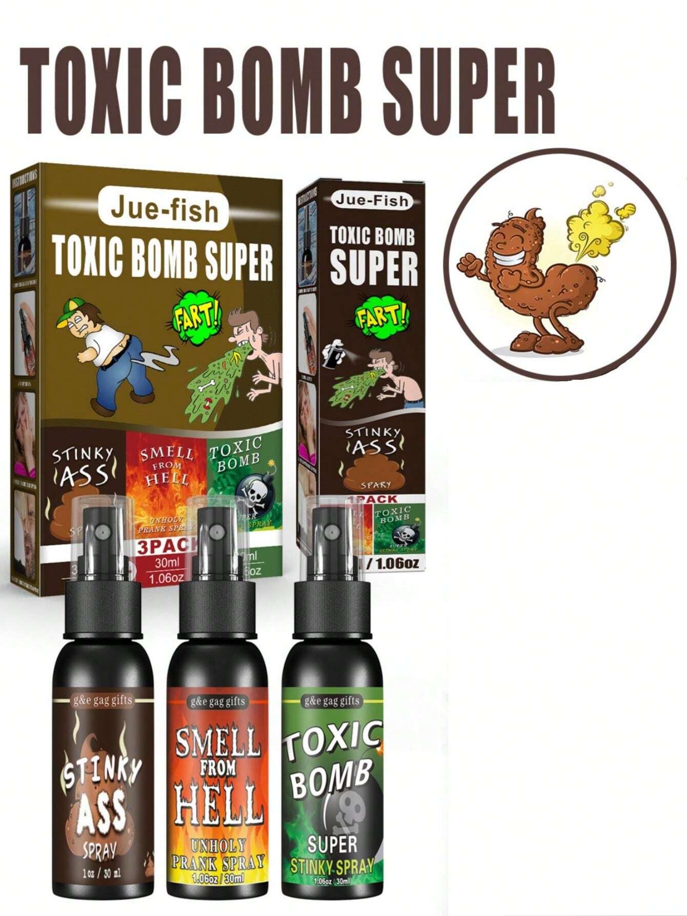 Stinky Fart Spray Tinker Toys Spoof Stinky Tinker Entertainment Poop ...