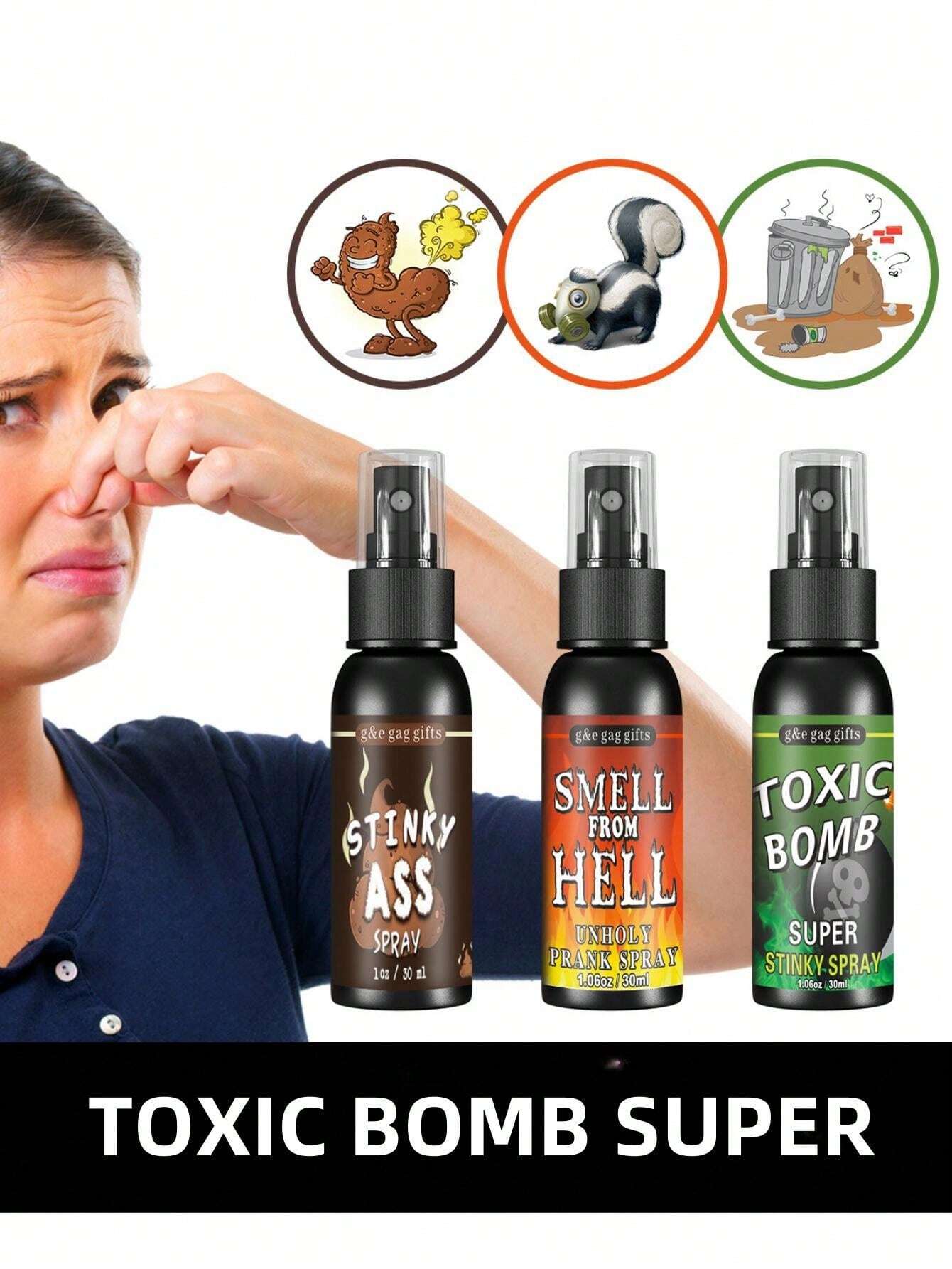 Stinky Fart Spray Tinker Toys Spoof Stinky Tinker Entertainment Poop ...