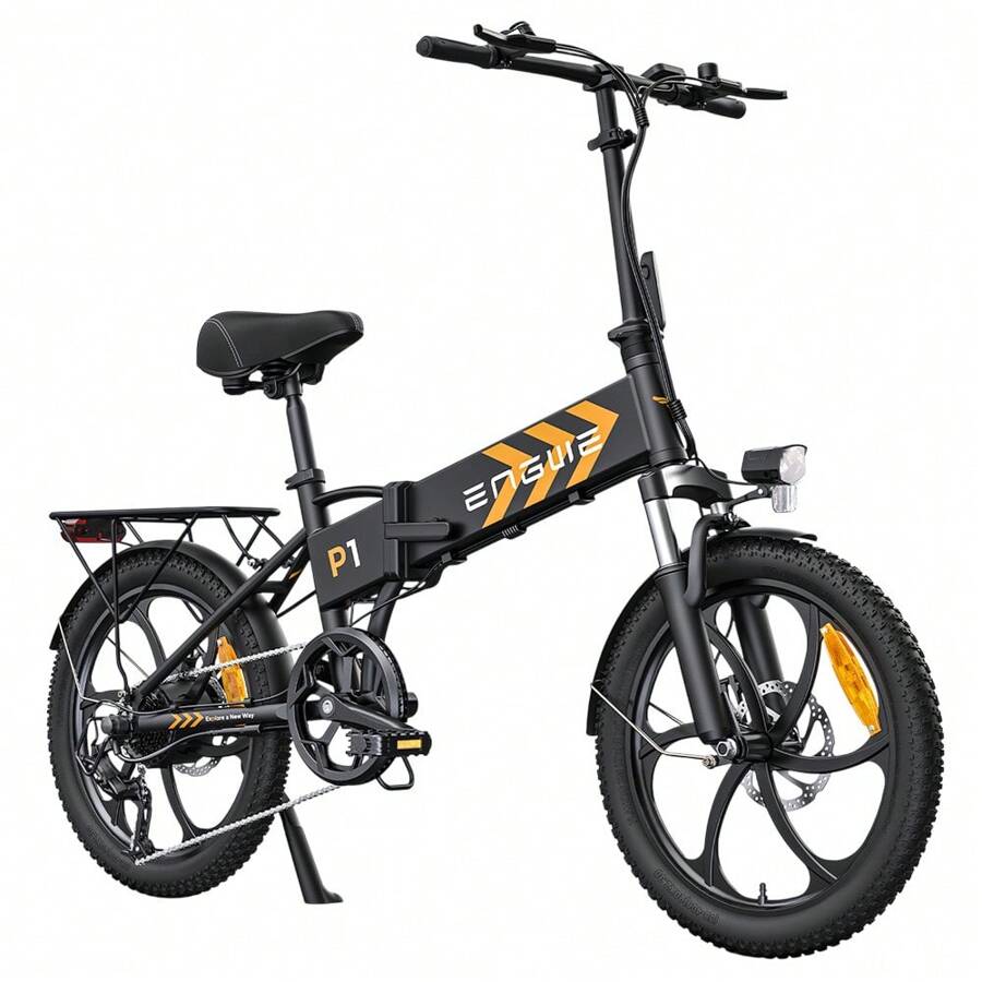ENGWE P1 Foldable Electric Bike, 20 Inch Tire, 250W Brushless Motor ...