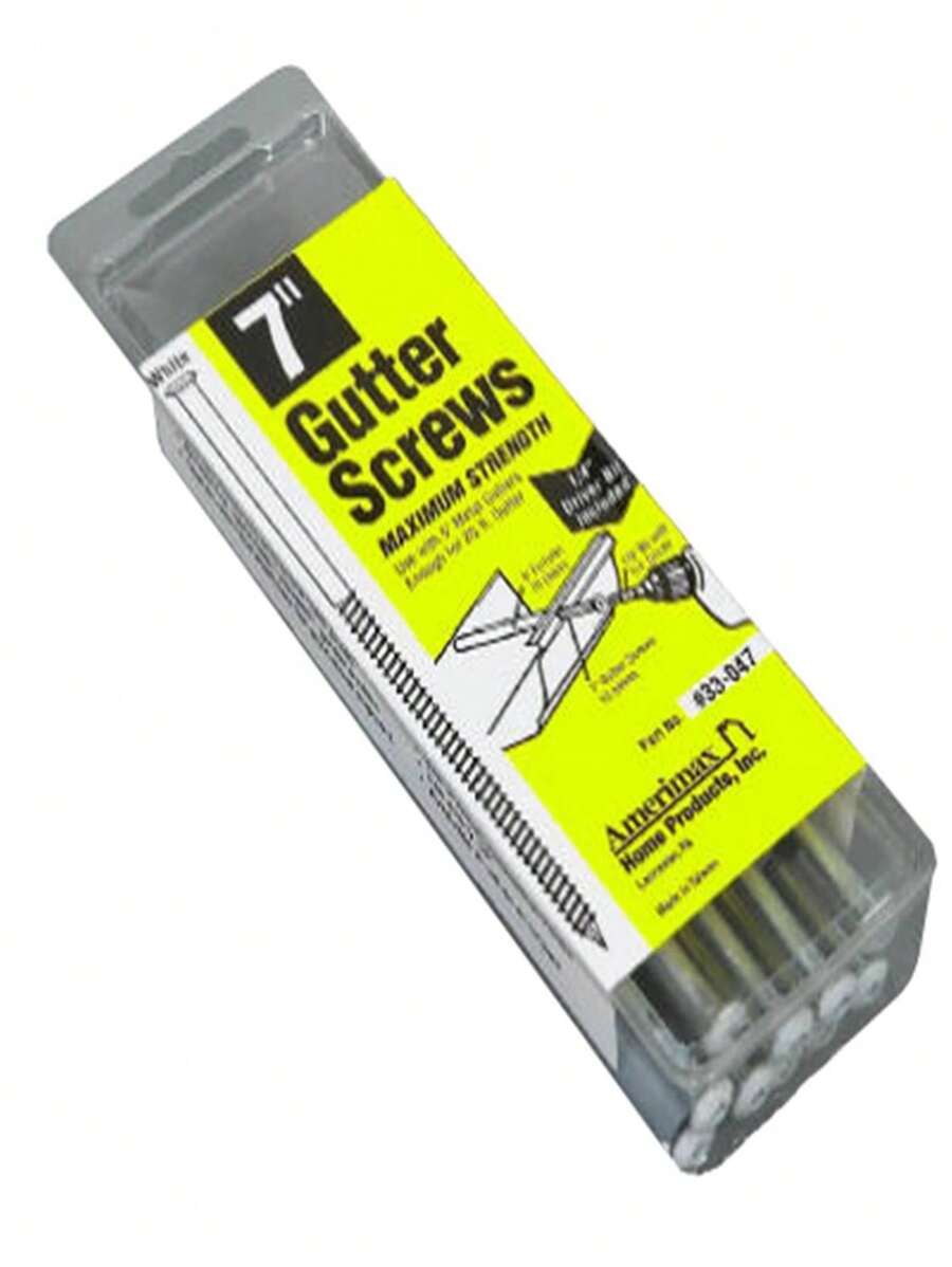 Amerimax Home Products 33047PK 10 Pack White Gutter Screws With Ferrule ...