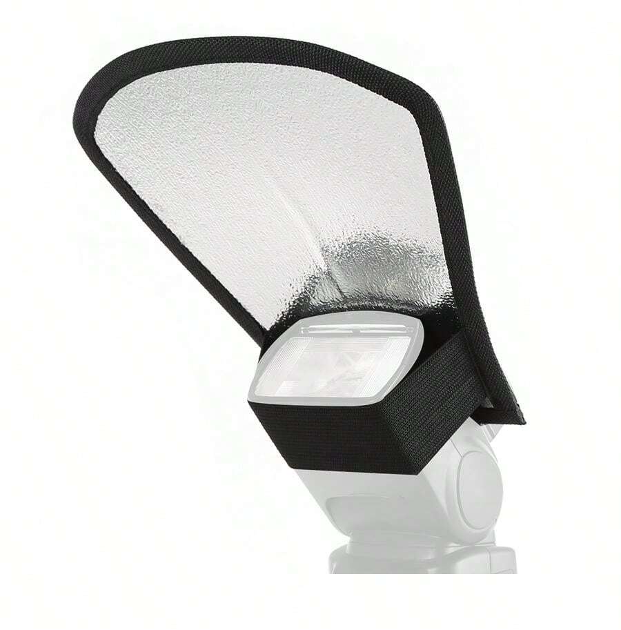 2in1 Camera Flash Reflector Speedlite Mini Diffuser Double-Sided ...