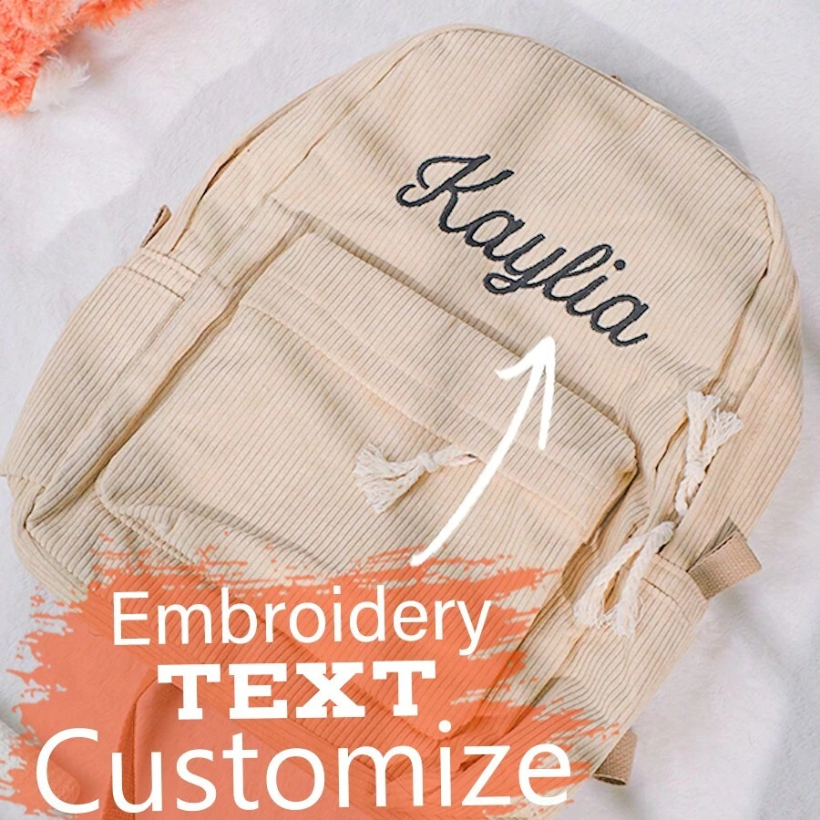 Custom Personalized Kids Backpack - Embroidered With Your Child's Name ...