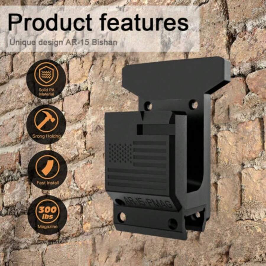 STONESKY Wall Mount Rifle Gun Rack Floating Display Hanger Shotgun Safe ...