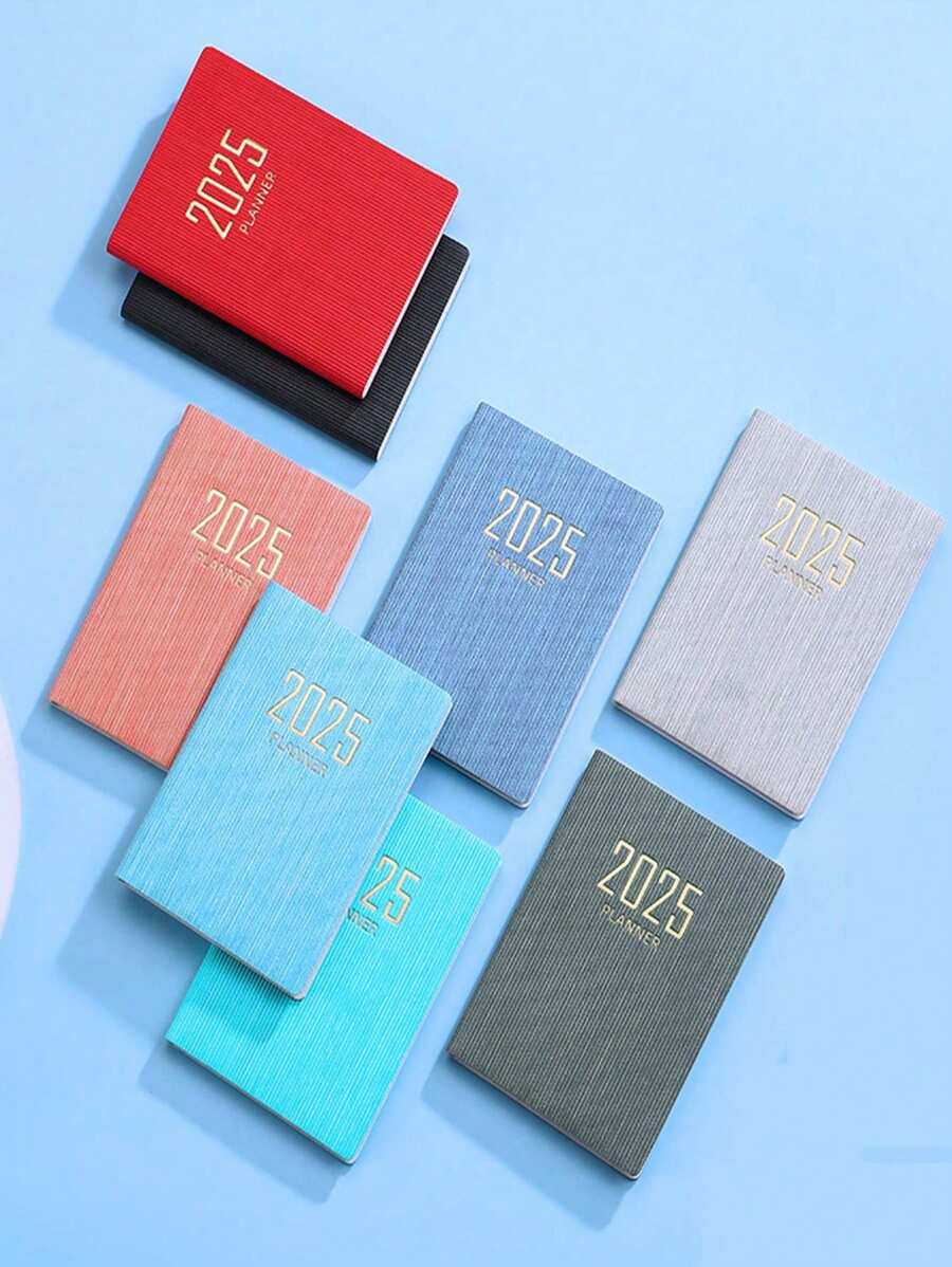 2025 A7 English Daily Schedule Mini Pocket Notebook Thin Weekly ...