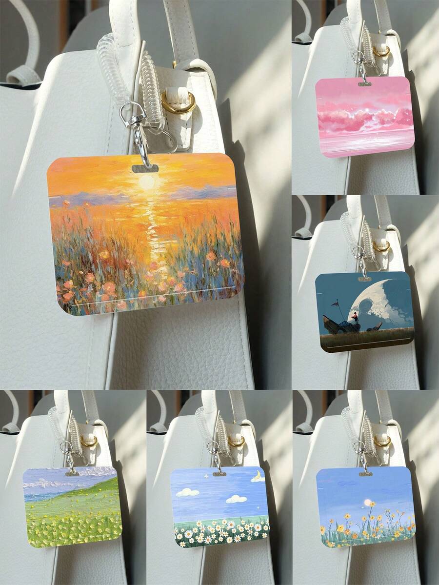 1PC Horizontal Card Holder Ins Creative Cartoon Student Campus Card ...