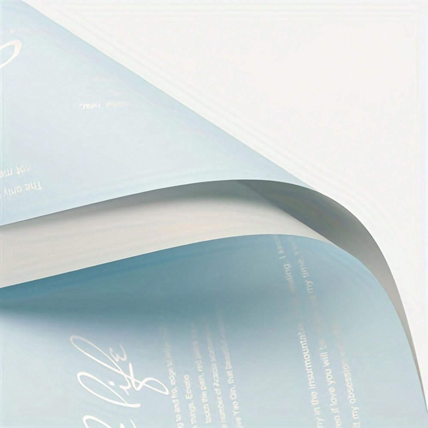 20 Sheets Of Floral Packaging Paper, Waterproof Two-Color English Ouya ...