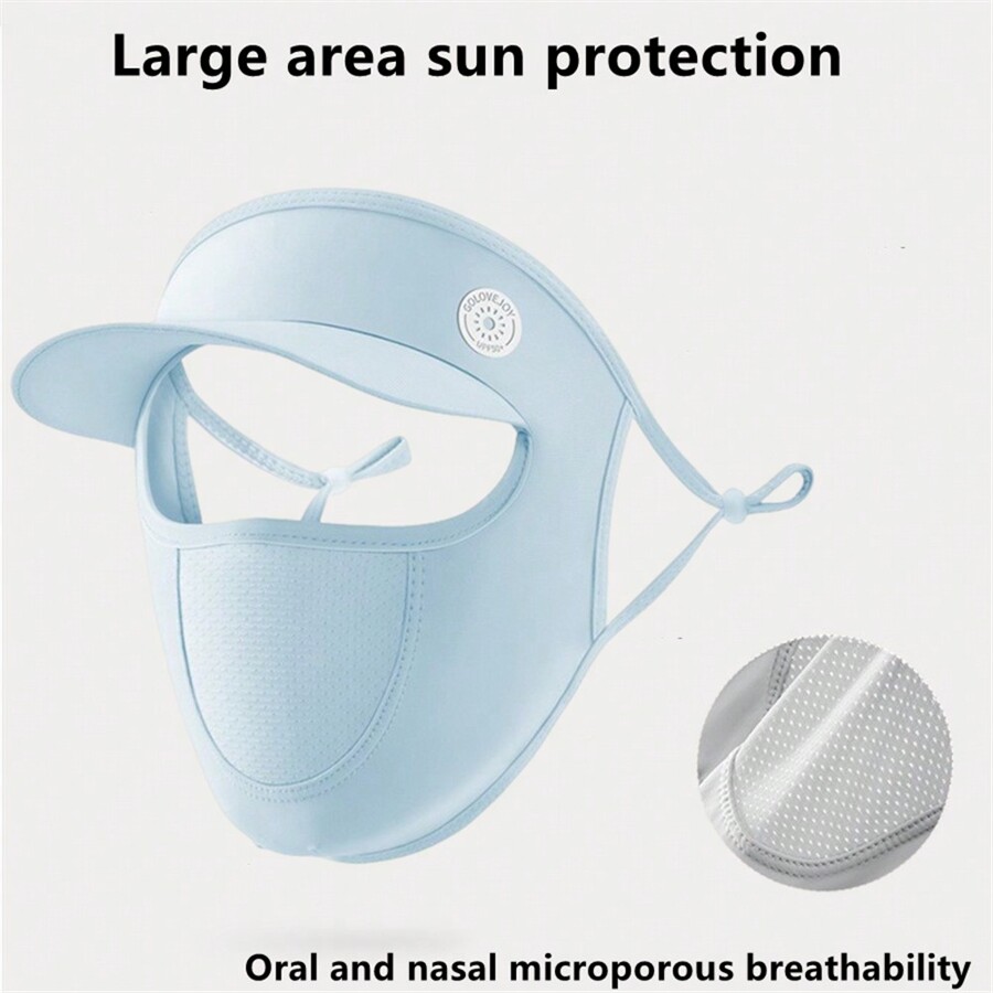 Summer Sunscreen Lce Sik Mask Uv Protection Face Cover Sunscreen Vel ...