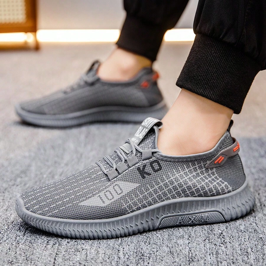 New Cushioning Men's Sports Shoes Mesh Casual Running Sneakers ...