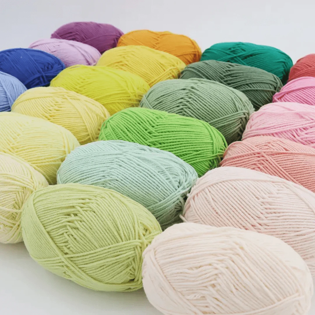 3 Skeins Softer Yarns 4ply Blended Milk Like Yarn For Hand Knitting DIY ...