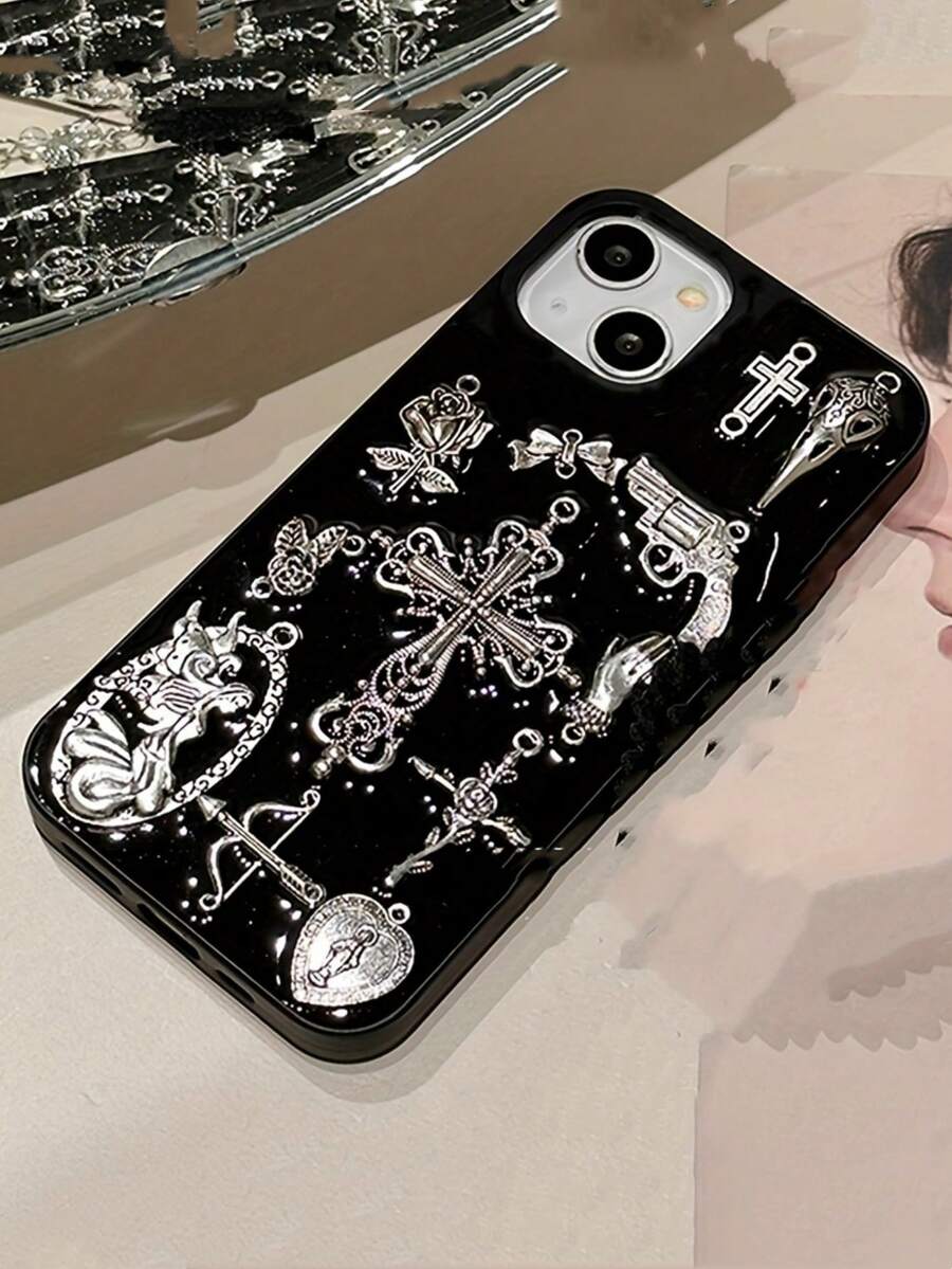 Goth 2000s Fashion 1pc Junk Y2K Cute Punk Phone Case Compatible With ...