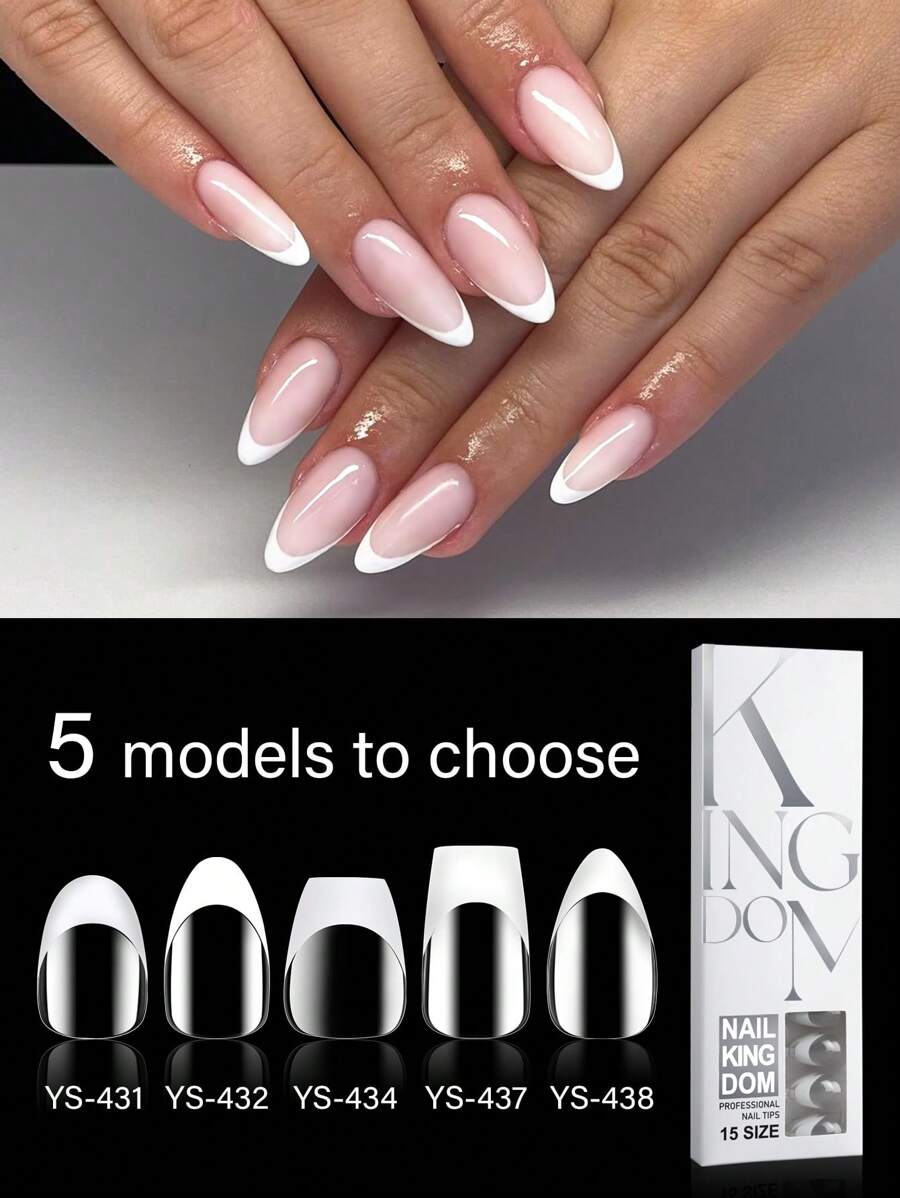 Nail Kingdom Reino de las uñas - 120 piezas de uñas postizas suaves de ...