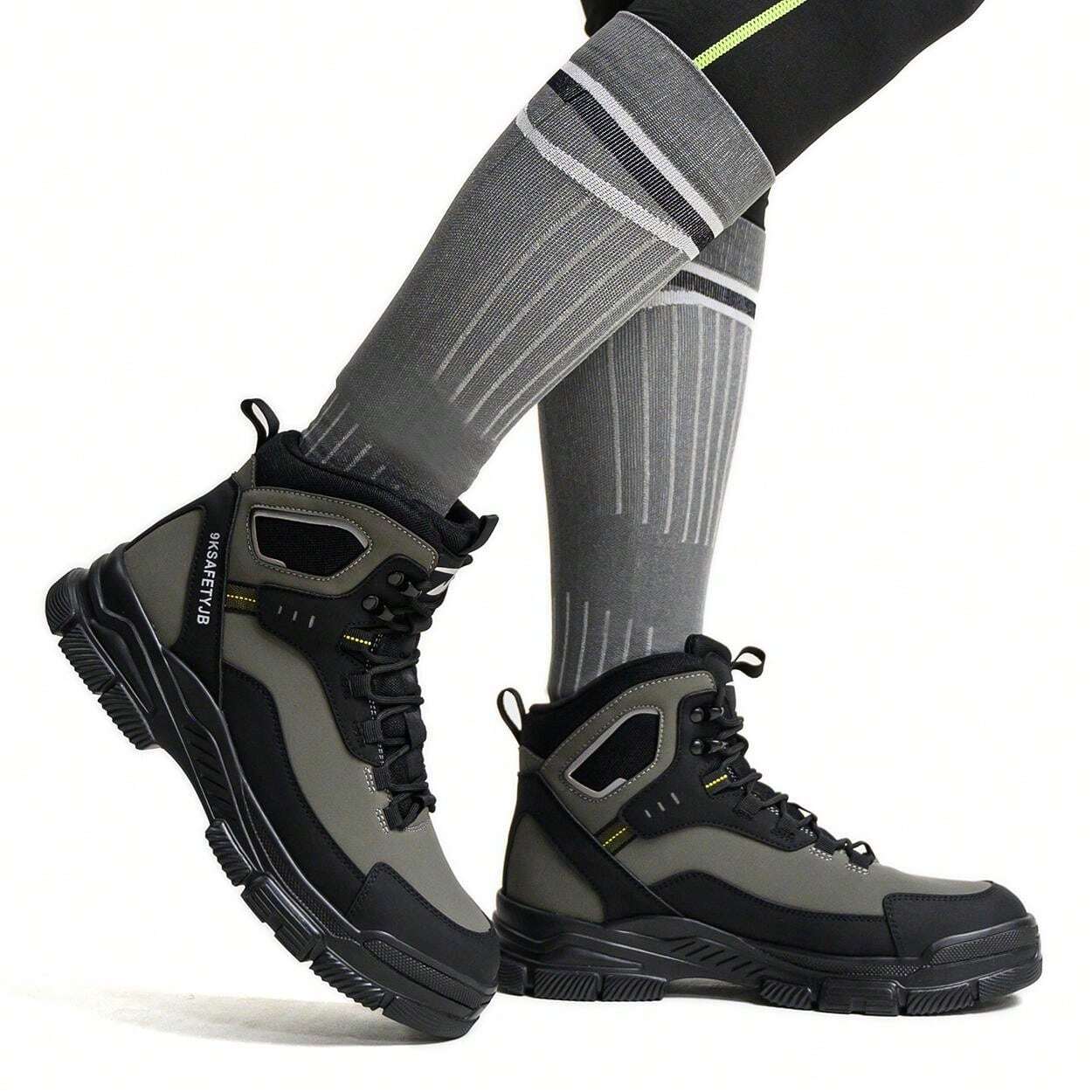 Scarpe antinfortunistiche da uomo alte alla caviglia con punta in ...