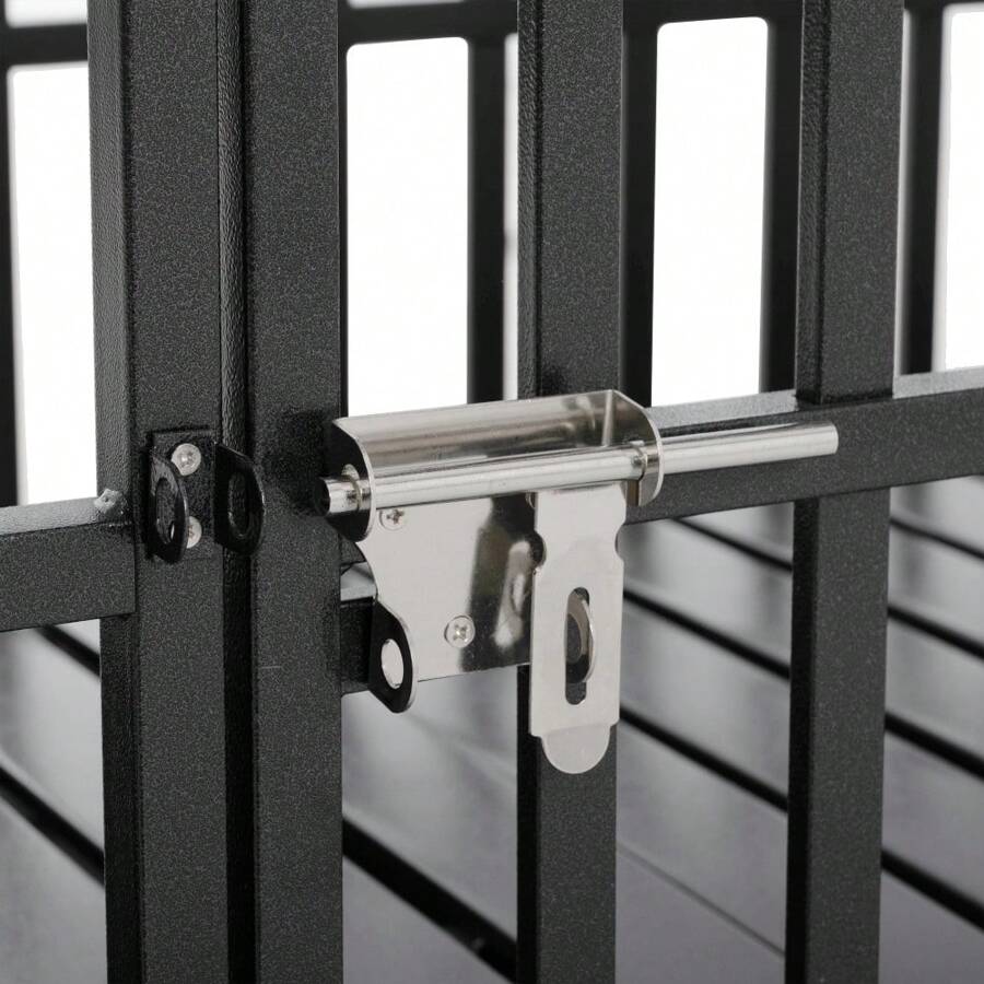 52" Heavy Duty Dog Crate Large Dog Cage Strong Metal Dog Kennels And ...