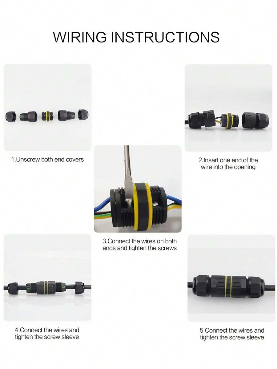 STONEGO Waterproof LED Fixture Connector For Outdoor Lighting - New ...